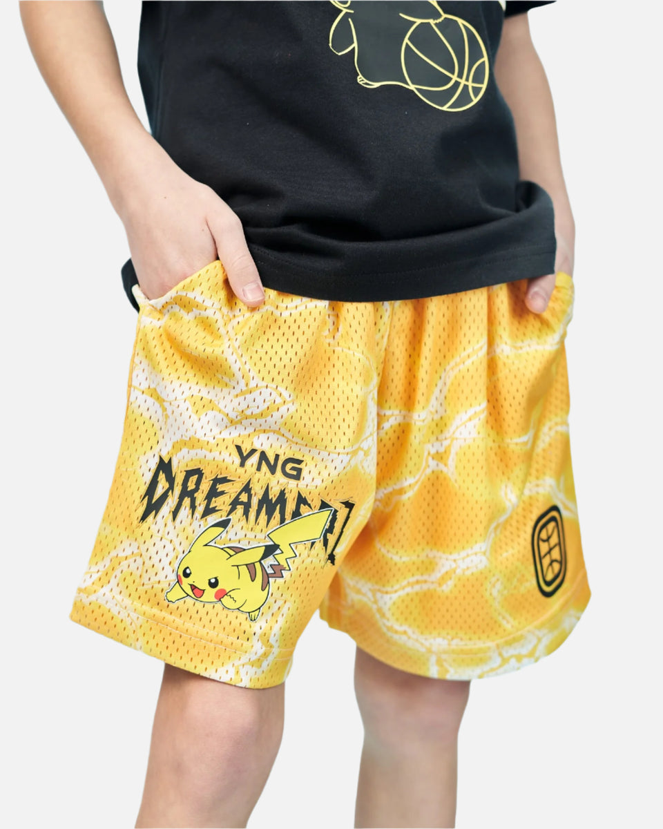 Kids Overtime Elite | Pokémon YNG Dreamerz Pikachu Shorts – OVERTIME