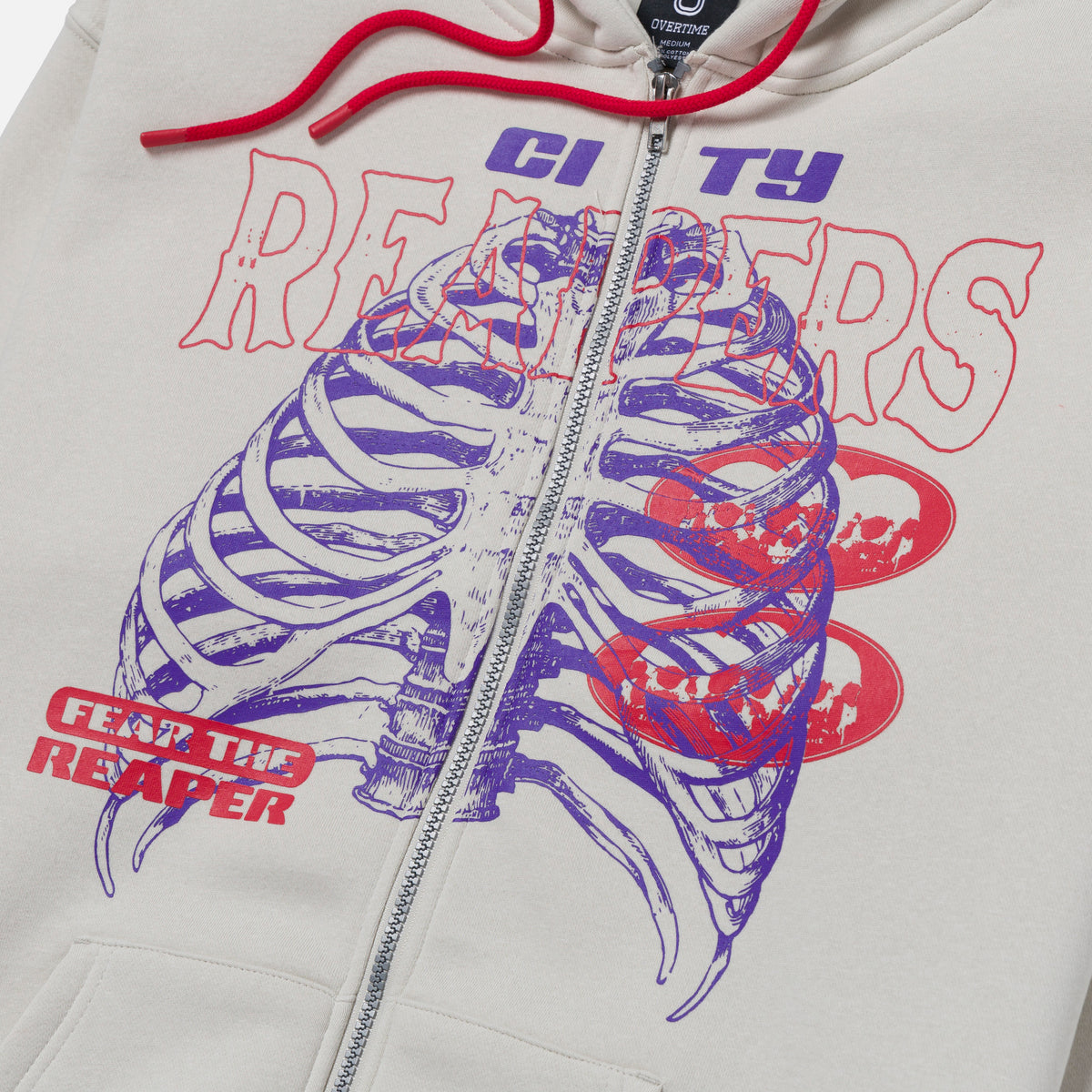 Kids City Reapers X-Ray Full Zip Hoodie – OVERTIME